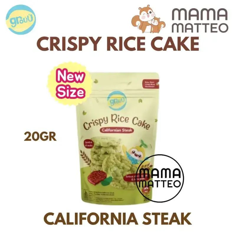 Jual Grouu Crispy Rice Cake / Cemilan Snack Sehat / Makanan Ringan Bayi ...