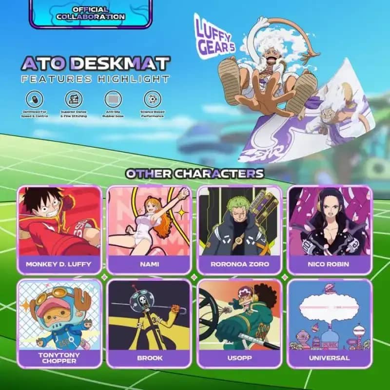 Jual Fantech Ato Mp905 Mp-905 Deskmat One Piece Exclusive Collaboraiton Limited Edition Mouse ...