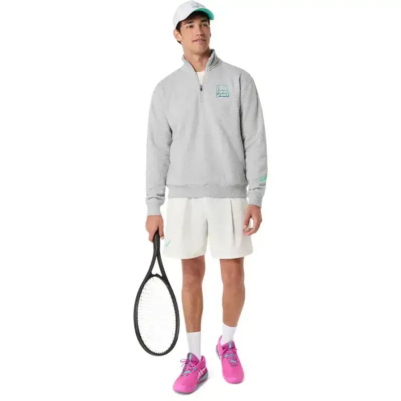 Jual Asics Men Court Core Graphic Half Zip Sweatshirt-2041a384.020 Di ...