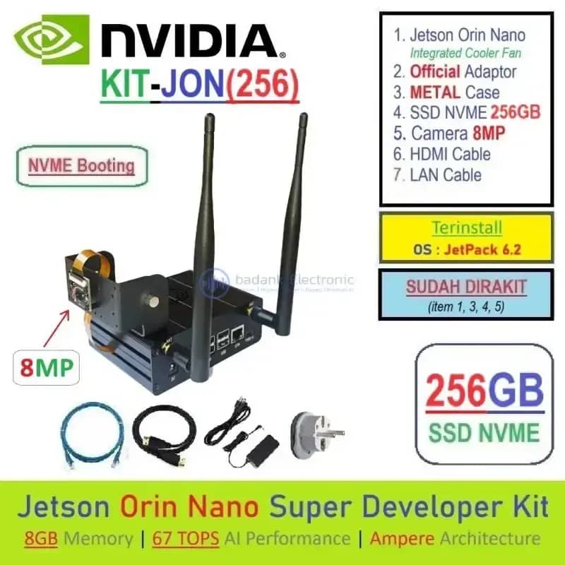 Jual Kit-jon(256) : Nvidia Jetson Orin Nano Super Developer Kit 8gb RAM ...