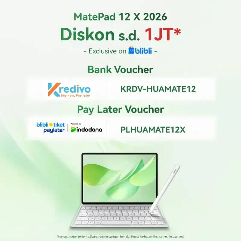 Promo 【last Call | Voucher S/d 1,1jt】huawei Matepad 12 X 2026 Tablet L ...