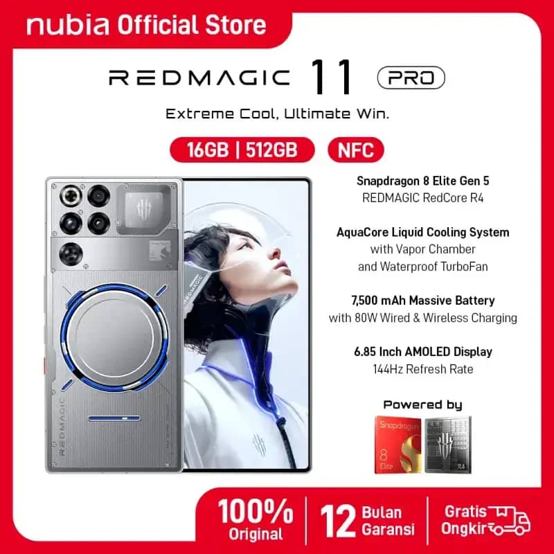 Promo [new Product] Handphone Gaming Redmagic 11 Pro 5g Snapdragon 8 ...