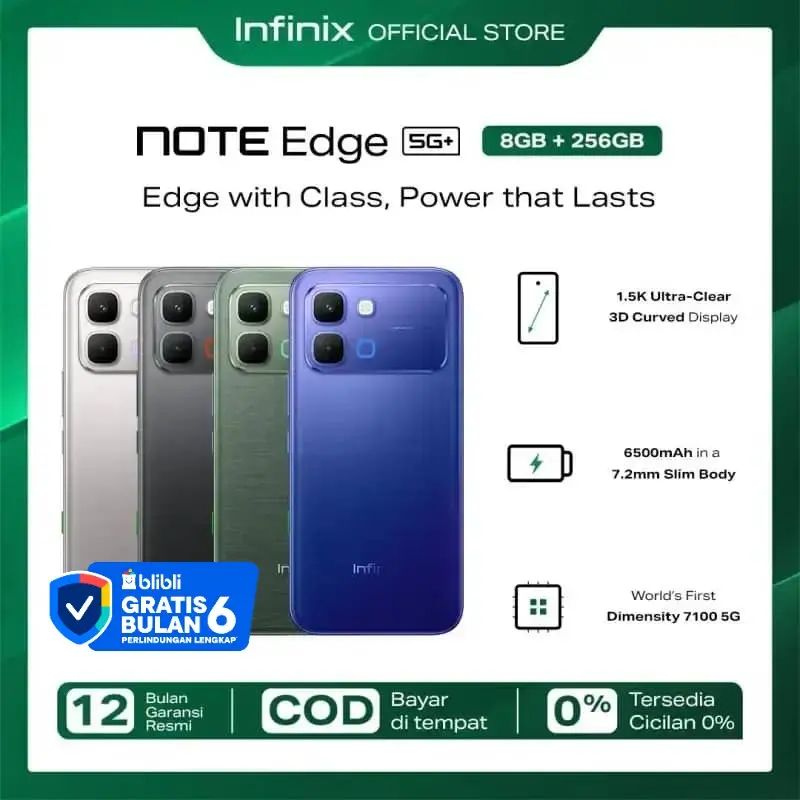 Promo Infinix Note Edge 5g+ 8/256gb - Up To 16gb Extended RAM ...