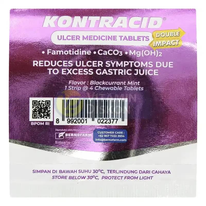 Promo Kontracid 1 Strip 4 Tablet | Obat Maag, Gerd, Asam Lambung, Mual ...