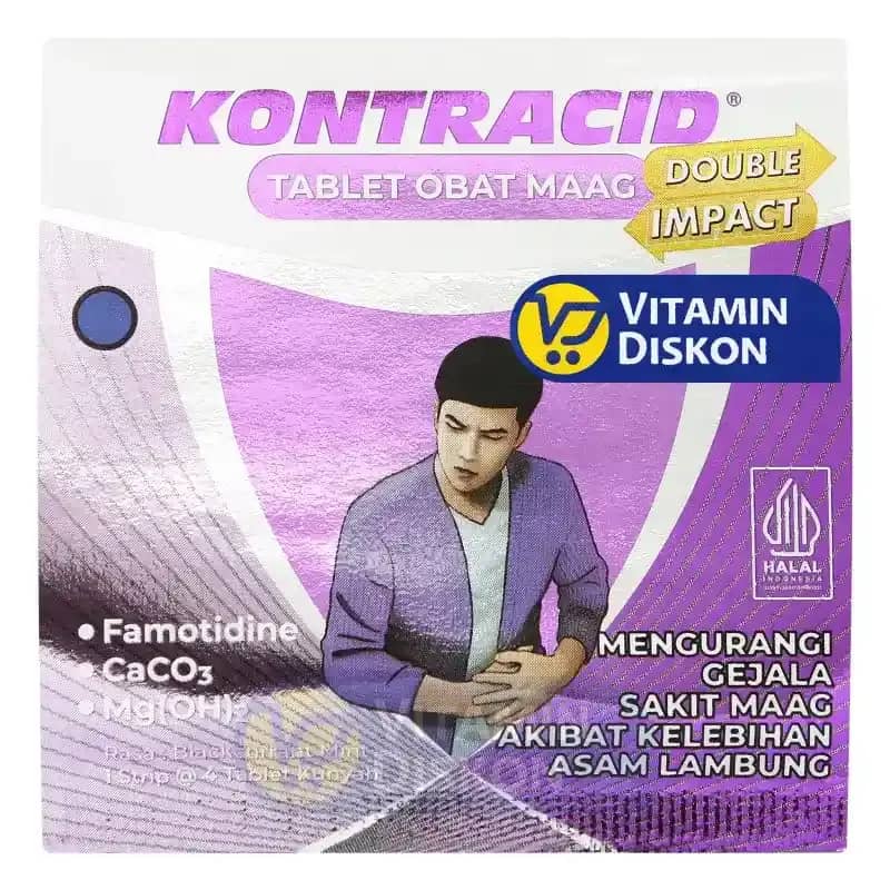 Promo Kontracid 1 Strip 4 Tablet | Obat Maag, Gerd, Asam Lambung, Mual ...