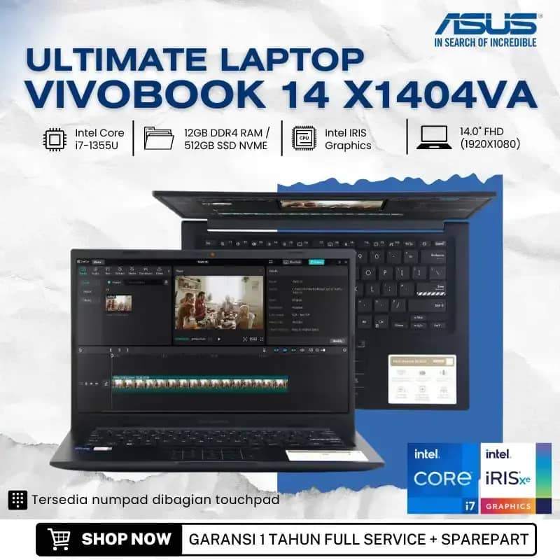 Asus X1404 Va - 🔥 Harga & Spesifikasi Terbaru Mei 2026
