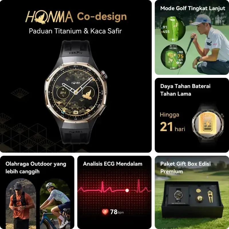 Promo 【new | Voucher S/d 600rb】honma X HUAWEI Watch Gt 6 Pro Smartwatch ...