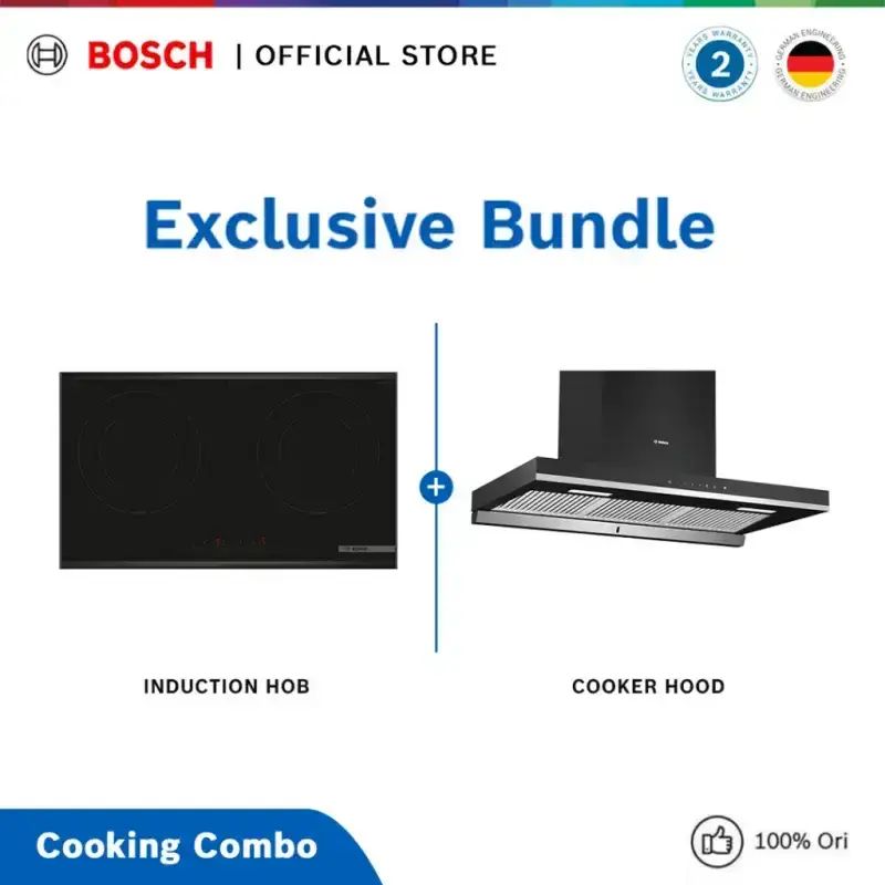 Promo [exclusive Bundle] Bosch Cooking Combo Induction Hob + Cooker ...