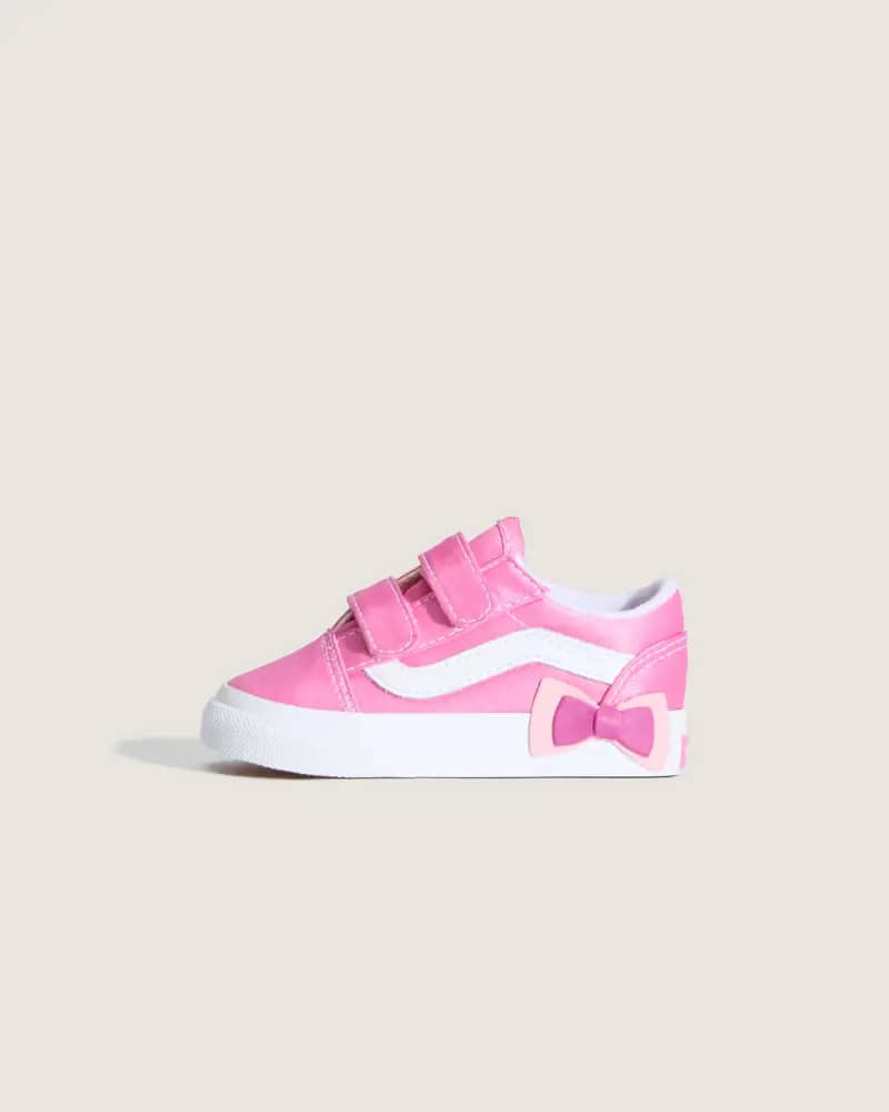 Promo Vans Kids Old Skool V Bow - Vn000e9wfrq - Pink Fizz, Diskon 10% ...