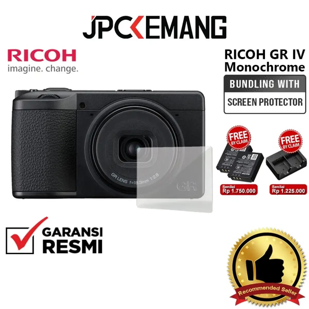 Promo Jpc Kemang Ricoh Gr Iv Monochrome Digital Camera Griv Gr4 Garansi ...