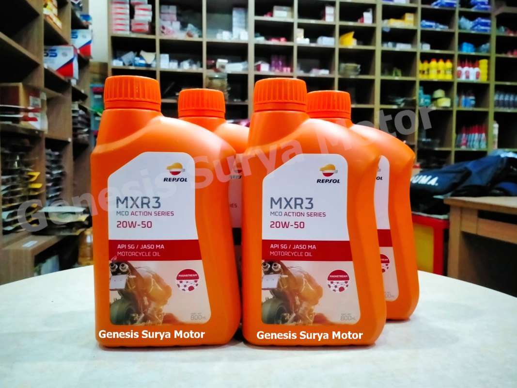 Promo Repsol Mxr3 20w50 08lt Untuk Motor Bebek Diskon 3% Di Seller ...