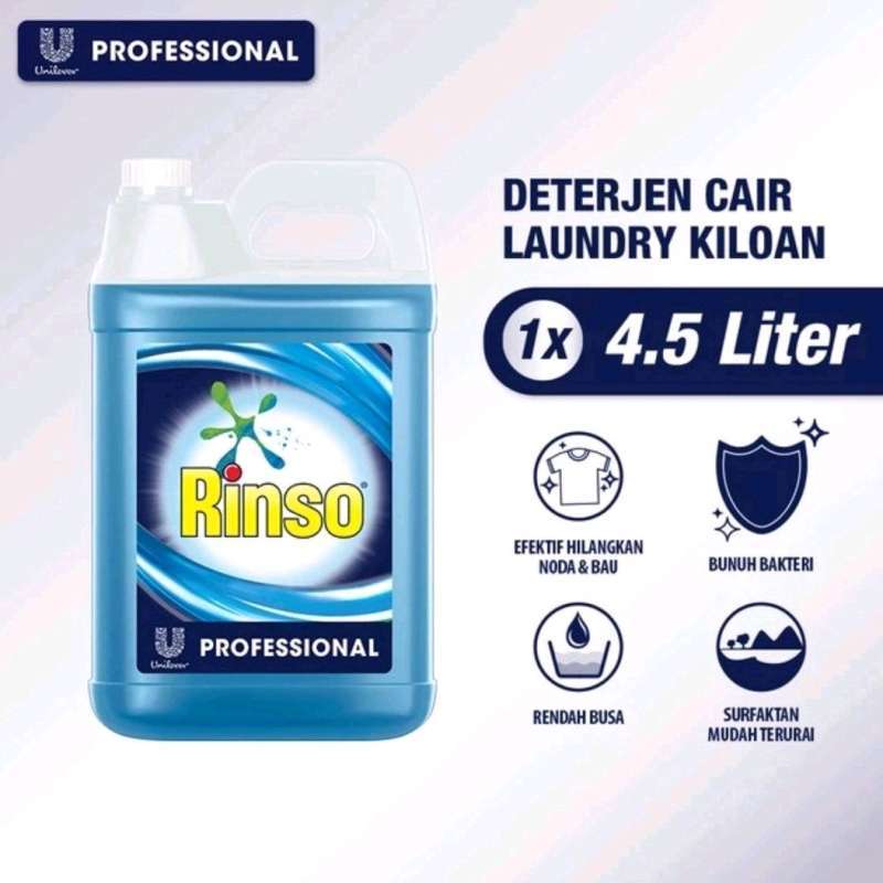 Promo RINSO Matic Liquid Detergent Professional 5 L Diskon 4% di Seller ...