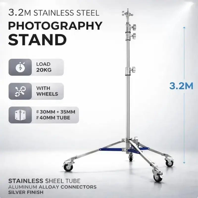 Jual Taffstudio Light Stand Tripod Studio 3.2m - Stabilitas Tinggi ...