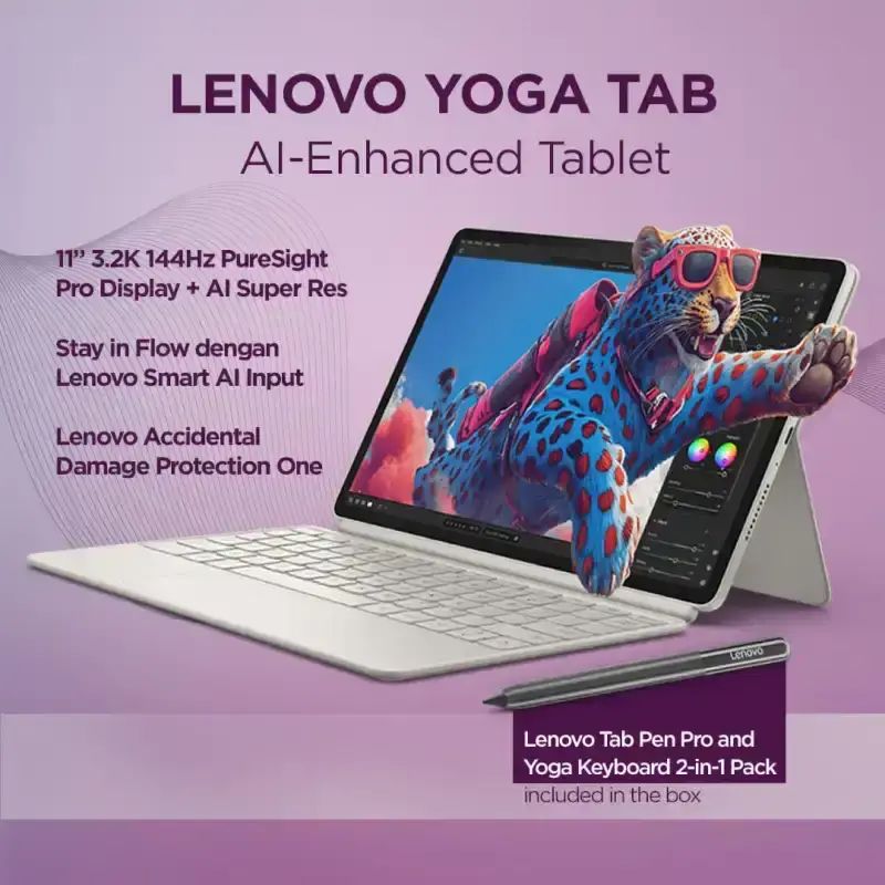 Jual Lenovo Yoga Tab - 12/256gb - Tablet Android Ai - 11.1 3.2k 144hz ...