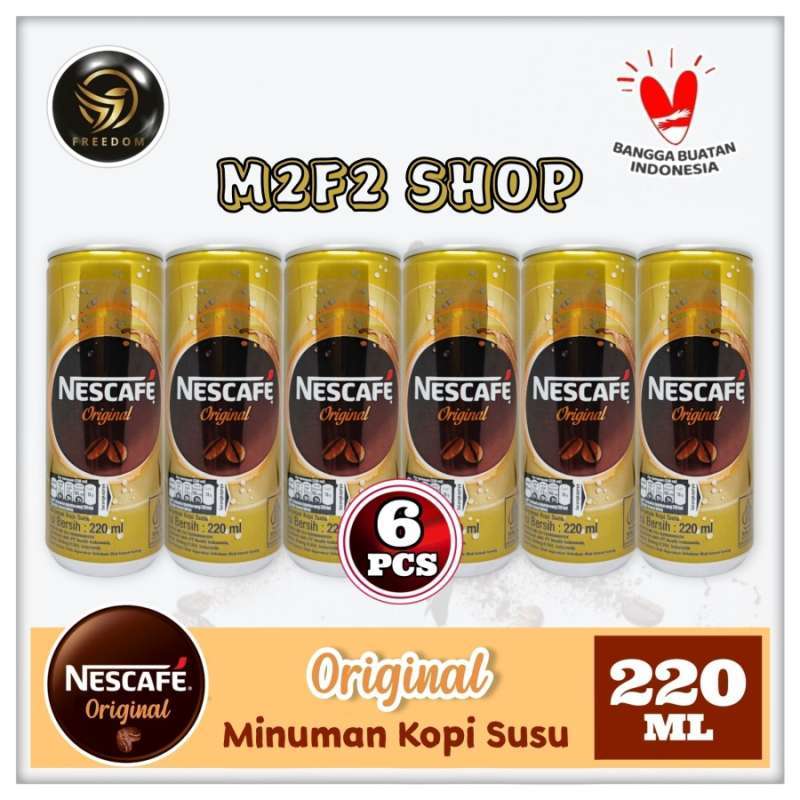 Promo Nescafe Coffee Premium Original Can | Kopi Kaleng - 220 Ml ...