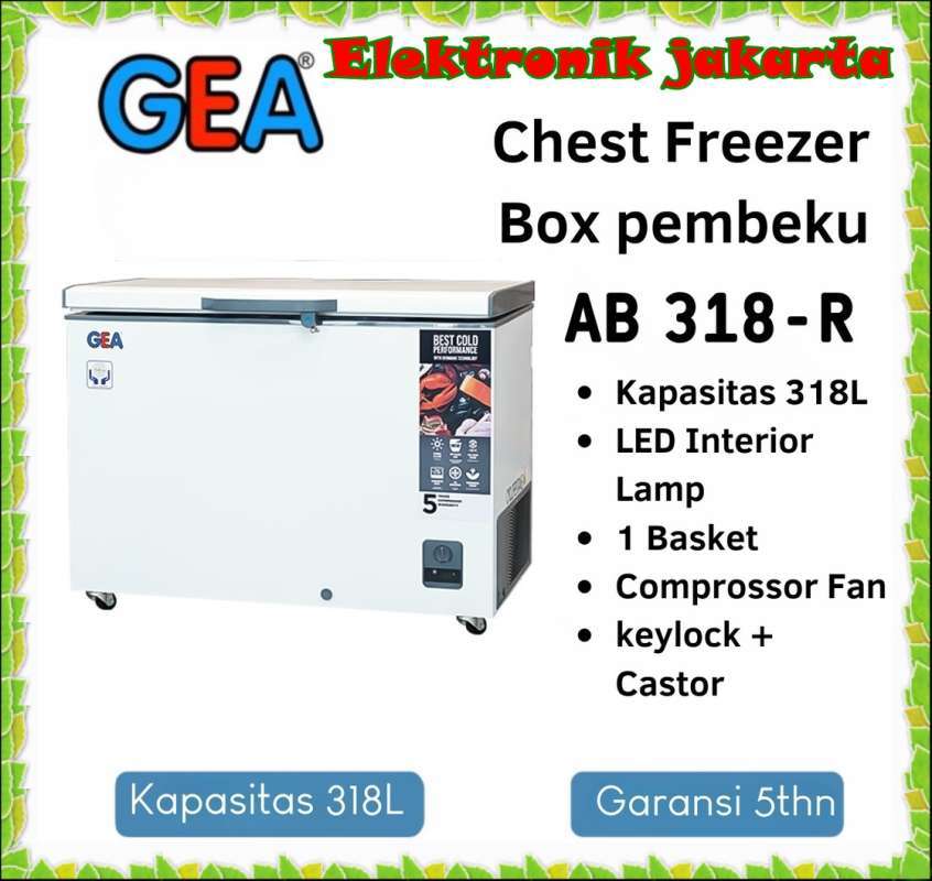 Promo Gea Getra Rsa Ab-318-r Chest Freezer Murah Garansi Resmi Original ...