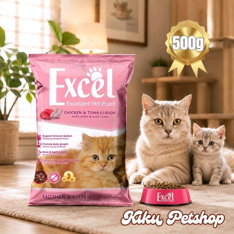 Jual Excel Mother And Kitten Rasa Ayam Dan Ikan Tuna 500gr Di Seller ...