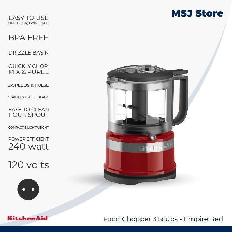 Promo Kitchenaid Mini Food Processor 3.5 Cup (800 Ml) Empire Red ...