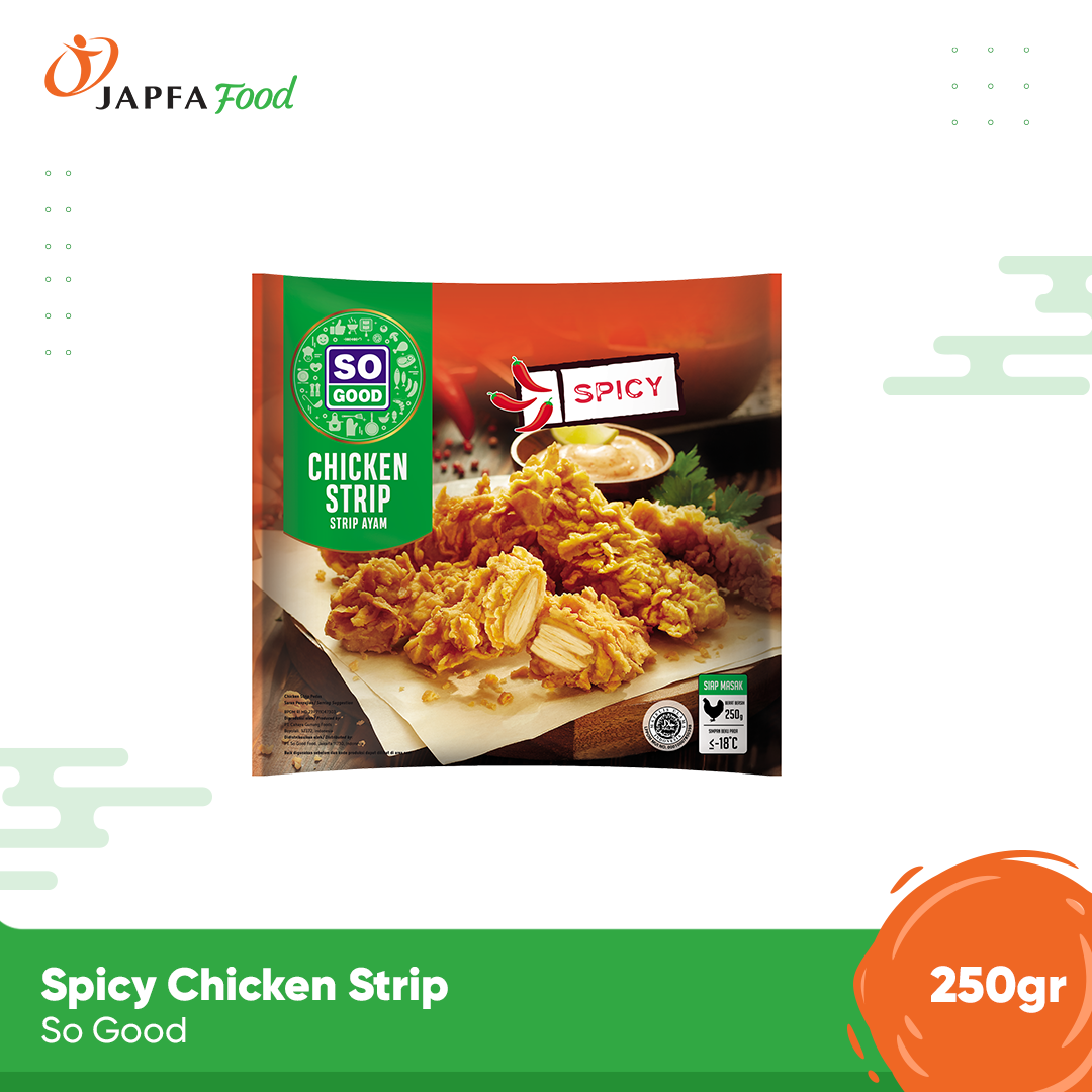 Promo So Good Spicy Chicken Strip 250gr Diskon 24% Di Seller Japfa Food ...