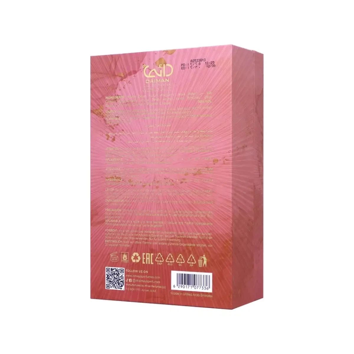 Promo Zimaya Daiman Eden Woman Edp 100 Ml Diskon 23% Di Seller Rumah ...