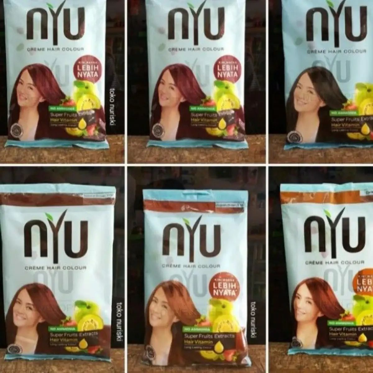 Promo Nyu Creme Hair Color 20ml Sachet Diskon 11% Di Seller Toko Daun ...