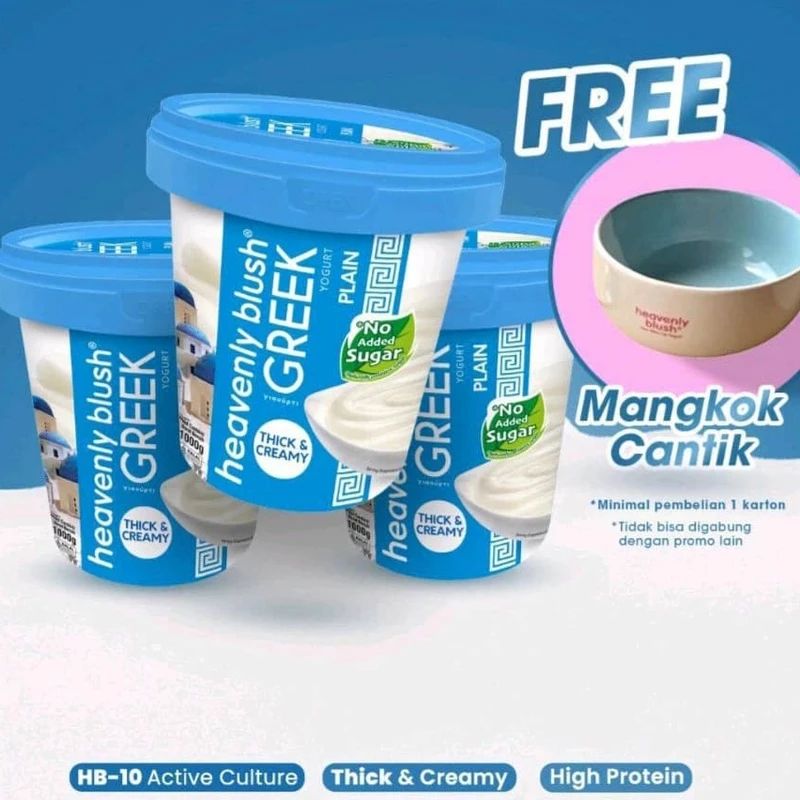 Jual Heavenly Blush Greek Yogurt Plain 1kg Di Seller Vsnack.co - Rawa ...