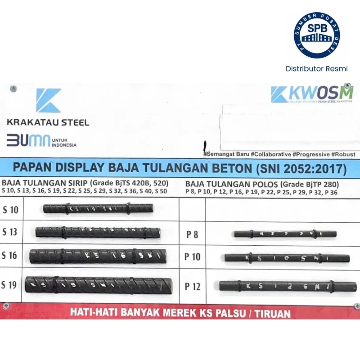 Jual Besi Beton Polos 8mm (8 Mm) Full Sni Krakatau Steel Ks Tp 280 Di ...