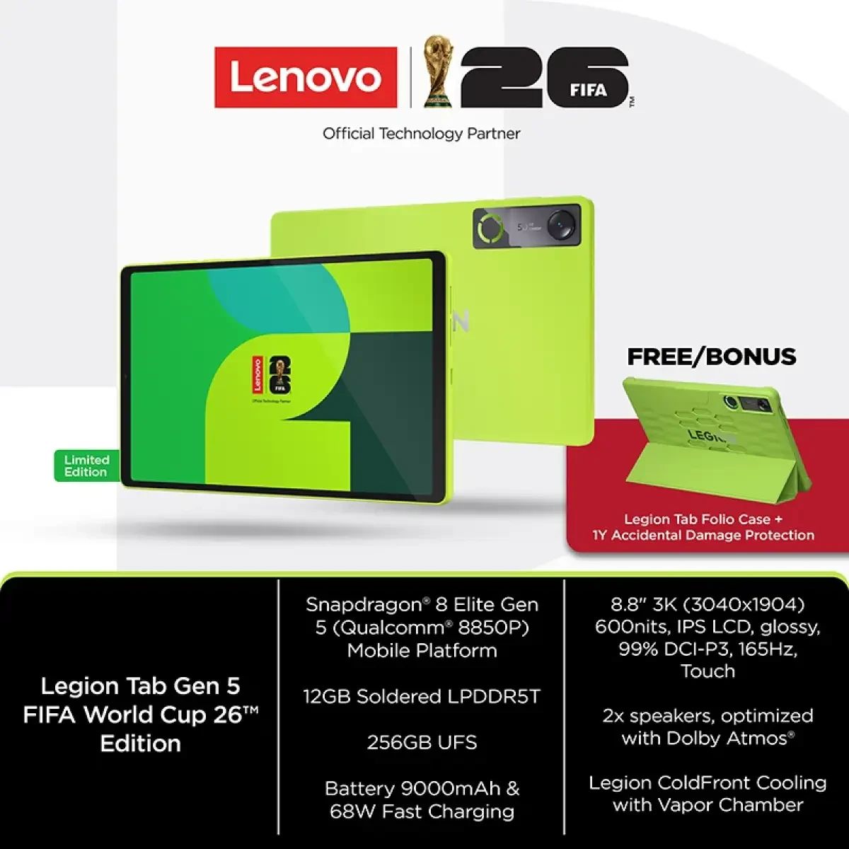 Jual Lenovo Legion Tab (8.8, 5) Fifa World Cup 26 Edition Di Seller ...