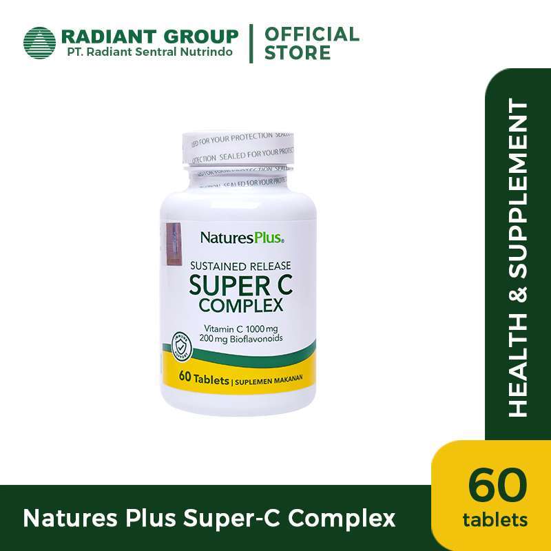 Promo Nature's Plus Super C Complex S/R [60 Tabs] Diskon 30% di Seller Radiant Official Store ...