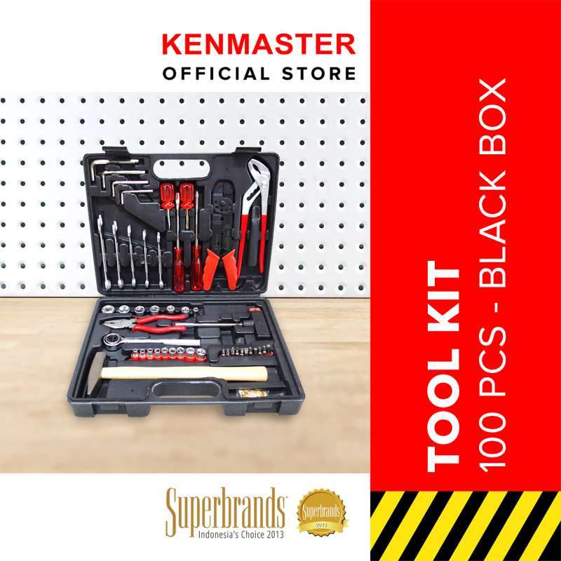 Promo Kenmaster N2 Tool Kit Set Alat Perkakas - Black [100 Pcs] Diskon ...