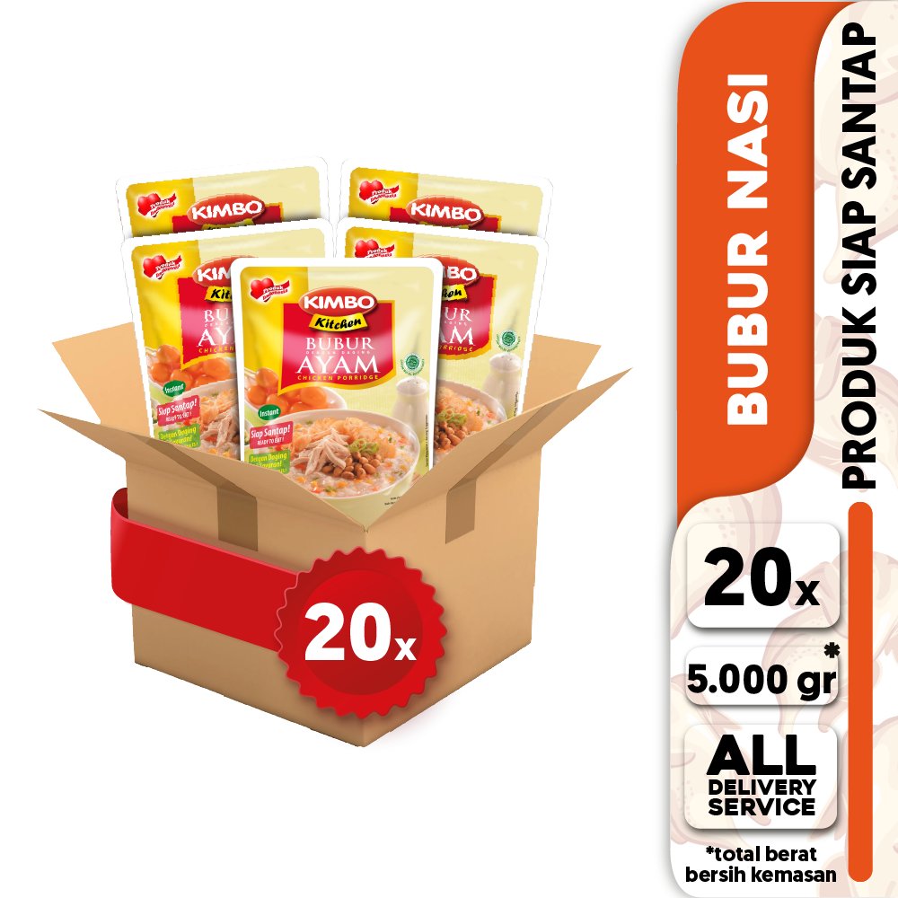 Promo Kimbo Kitchen Bubur Ayam Makanan Instan [20 Pcs] Diskon 17% di ...