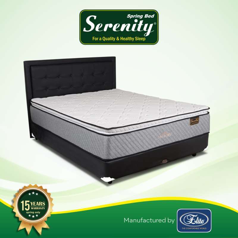 Promo Serenity Springbed Kasur Victory With Plush Top New Edition By Elite Springbed - 160 X 200 ...