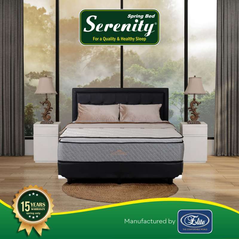 Promo Serenity Springbed Kasur Victory With Plush Top New Edition By Elite Springbed - 160 X 200 ...