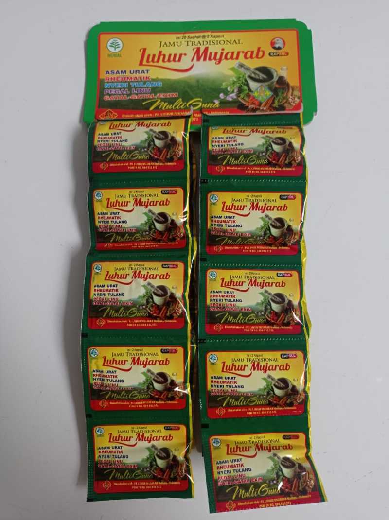 Promo Luhur Mujarab Kapsul Asam Urat Luhur Mujarab Renceng Isi 20 ...