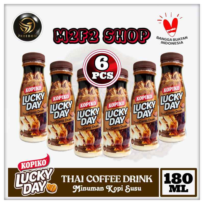 Promo Kopiko Lucky Day Thai Coffee Drink Botol Pet - 180 ml (Kemasan 6 Pcs) Diskon 16% di Seller ...