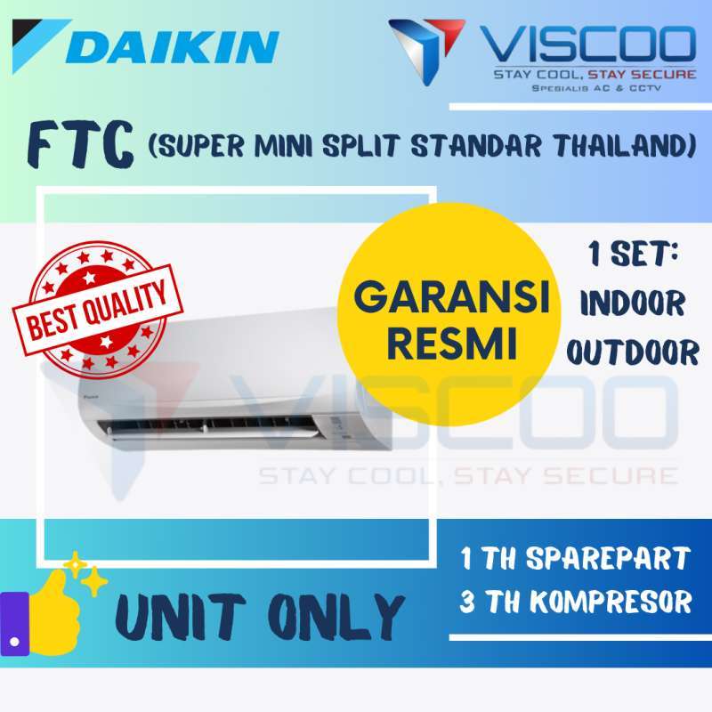 Promo Ac Daikin Super Mini Split 1,5 Pk Ftc35nv14 - Standard Thailand ...