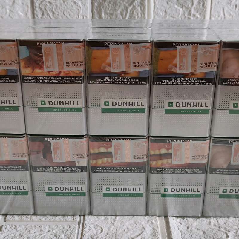 Jual Rokok Dunhill International Menthol Hijau 2o Batang Di Seller Toko ...