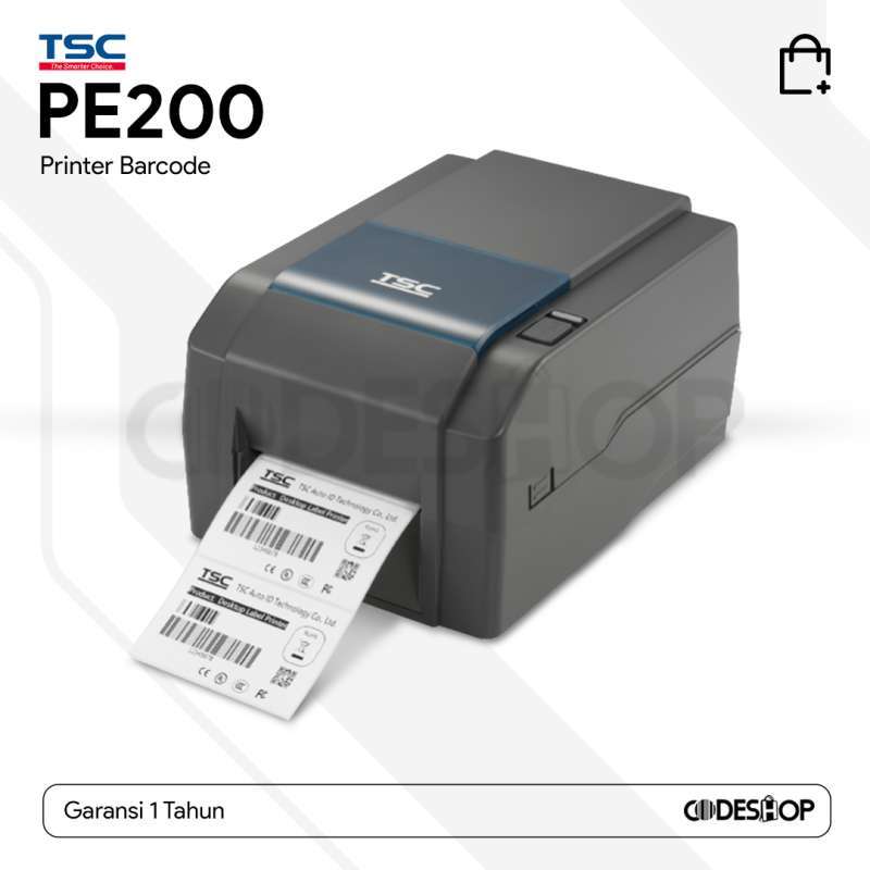 Jual Printer Barcode Label Tsc Pe200 | Pe-200 Cetak Resi Dan Barcode Barang Di Seller Codeshop ...