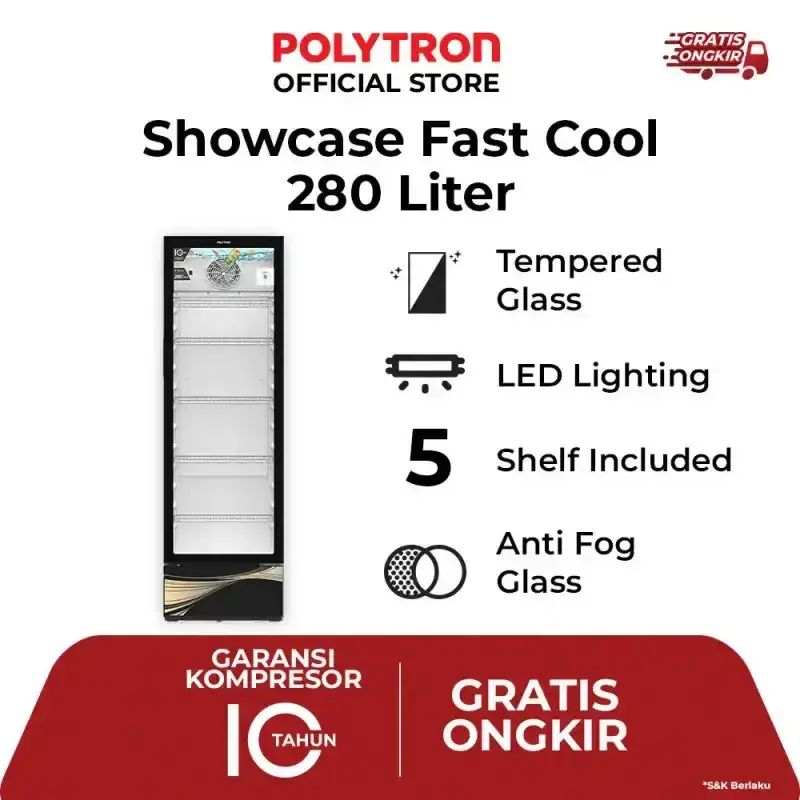 Kulkas Polytron Showcase 🔥 - Harga Terbaik Mei 2026, Bisa Paylater!