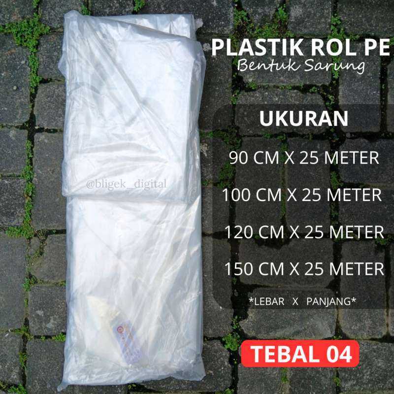 Jual Plastik Cor / Plastik Pe Roll Lebar 90-100-120 Cm - 150 Cm X 25 ...