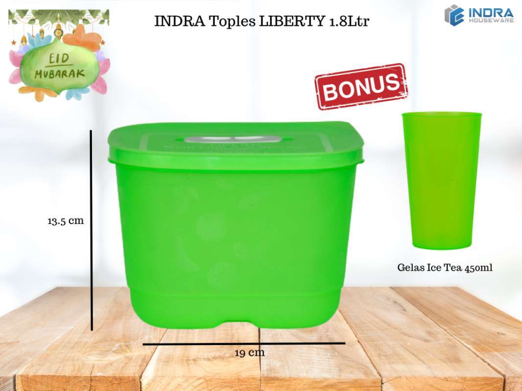 Promo [indra]set Toples Plastik Liberty Ventsmart 1.8liter/isi 3pcs Diskon 20% Di Seller Indra ...