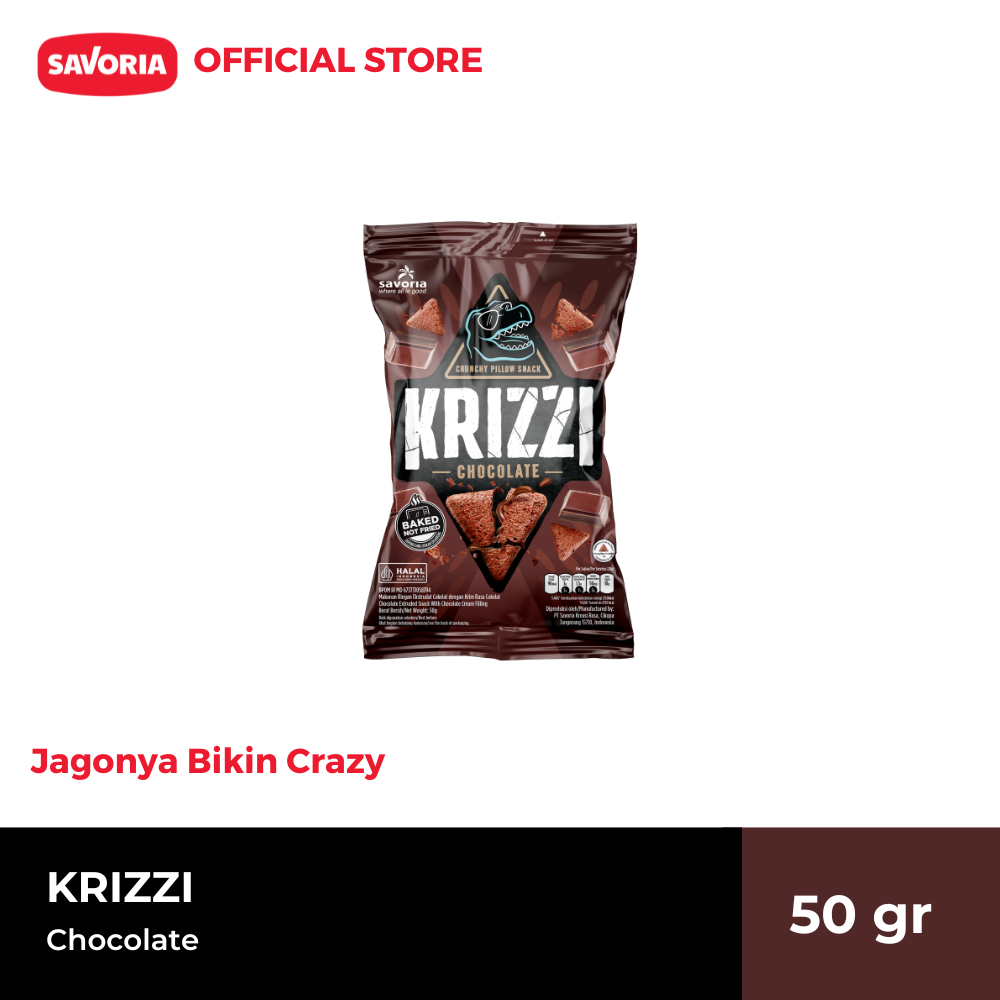 Jual KRIZZI Chocolate Snack [55 g] di Seller Savoria Snack Official ...