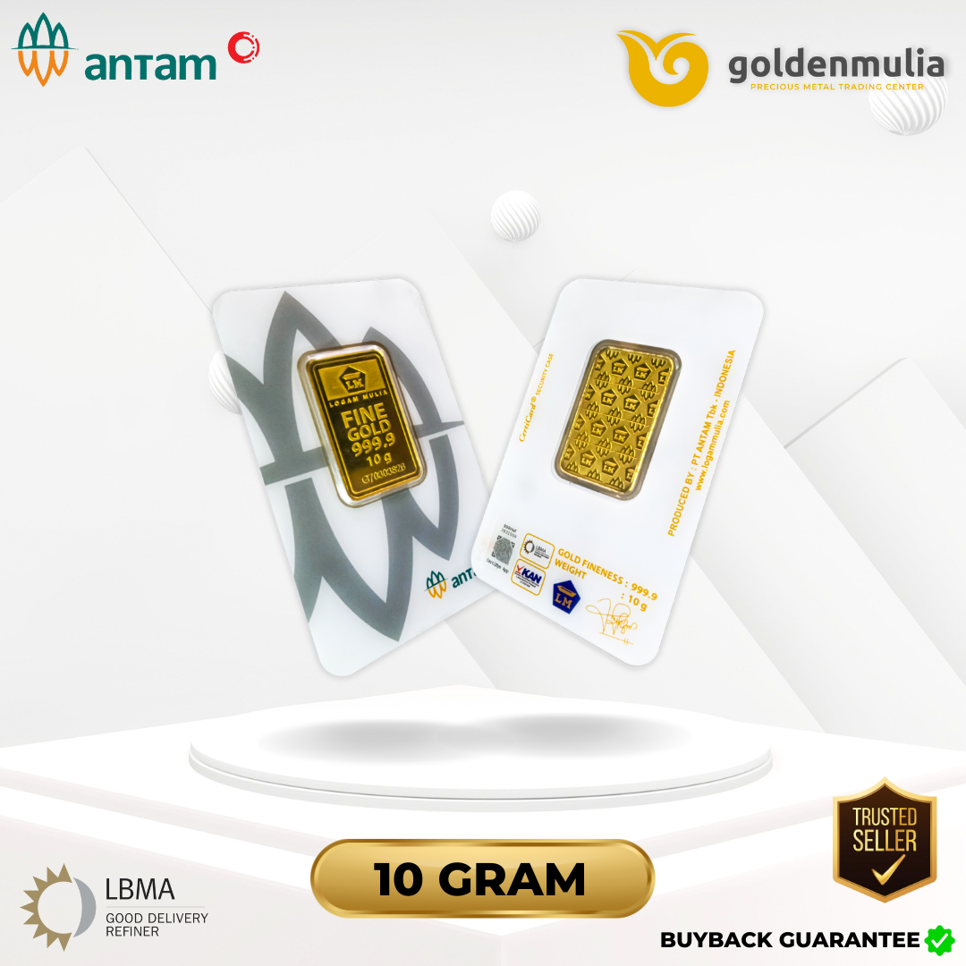 Jual Emas Antam 10 Gram Logam Mulia LM Antam 10 gr 10g Certicard ...