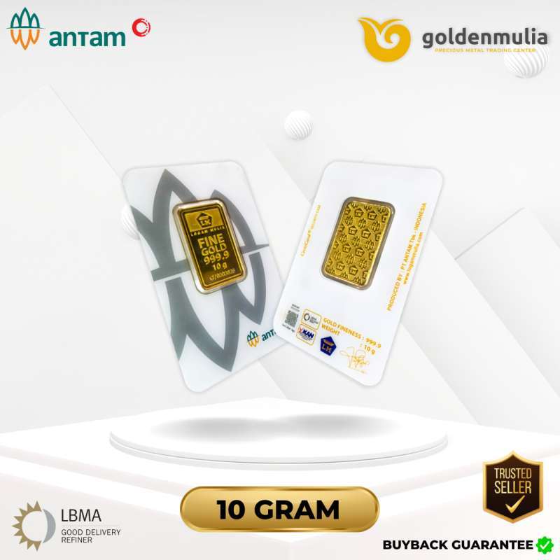 Jual Emas Antam 10 Gram Logam Mulia Lm Antam 10 Gr 10g Certicard ...