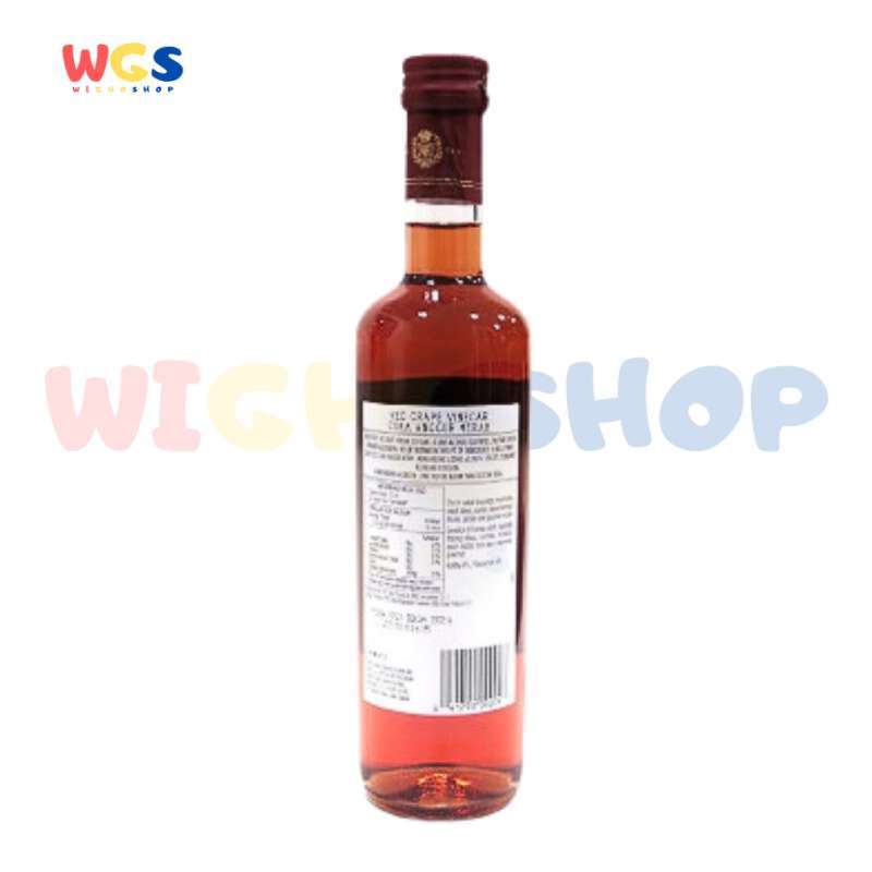 Jual Bertolli Red Wine Vinegar Cuka Anggur Merah 500 Ml Halal Di Seller ...