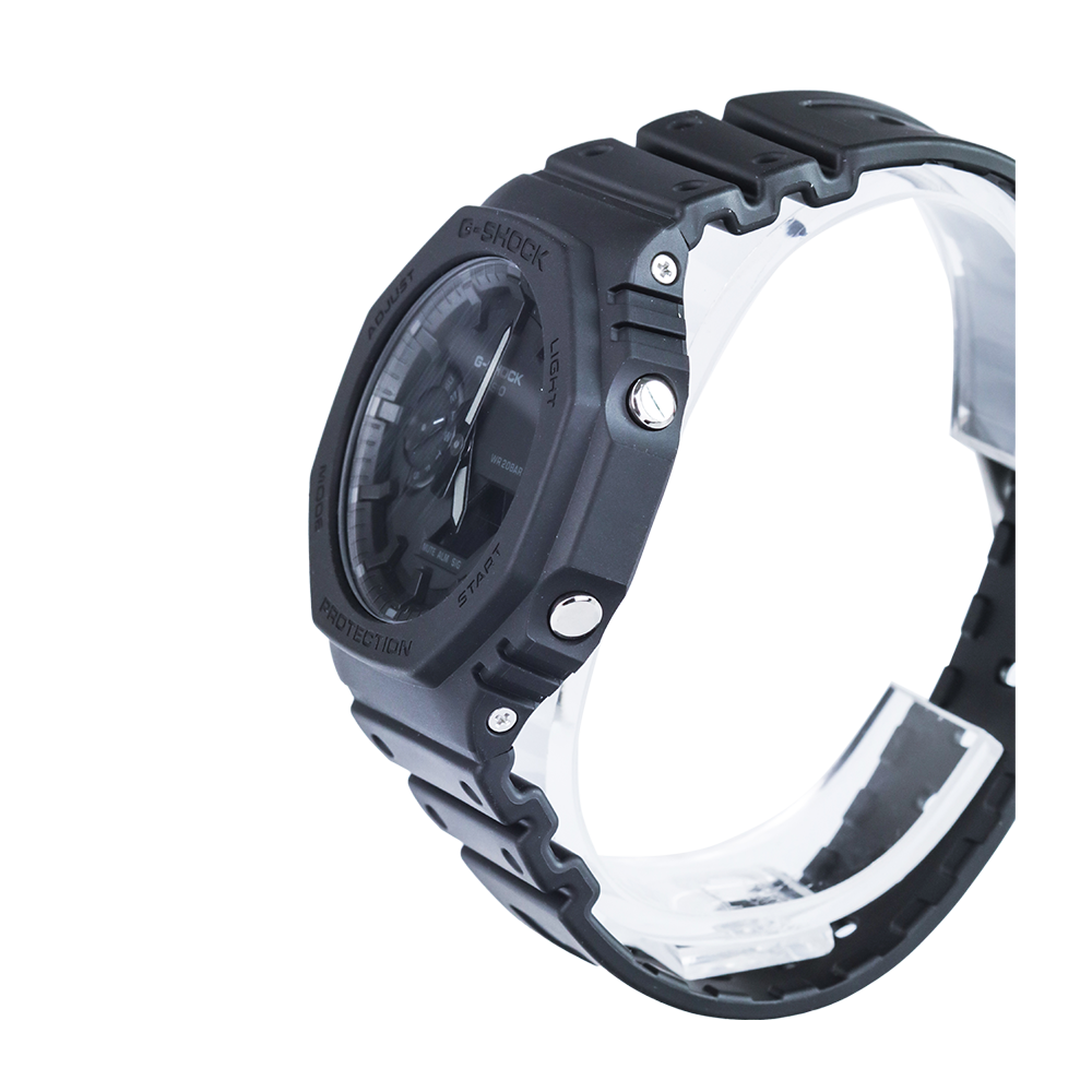 Promo Jam Tangan Pria Casio G-shock Ga-2100-1a1 Digital Analog Dial Black Resin Band Diskon 34% ...