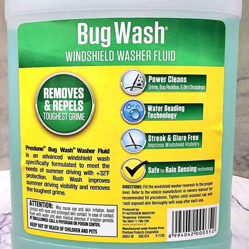 Jual Prestone Windshield Washer Fluid/ Bug Wash + Rain Repellant 2 ...