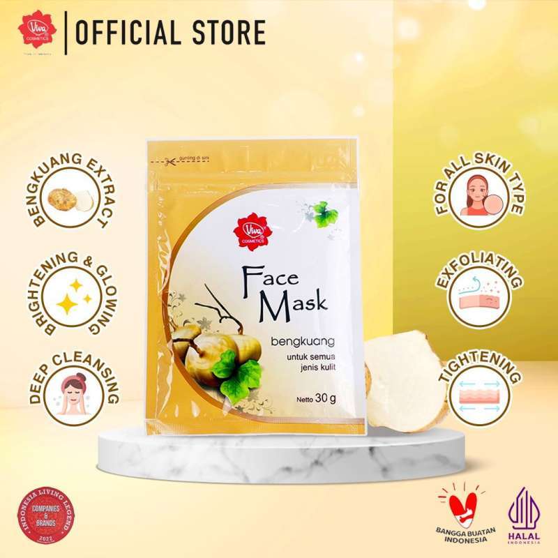 Promo Viva Face Mask Bengkuang (30gr) Diskon 26% Di Seller Viva ...