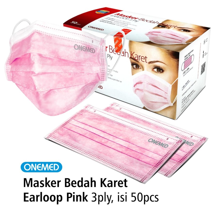 Jual Onemed Masker Medis 3ply | Disposable Mask 1 Karton Isi 20 Box ...