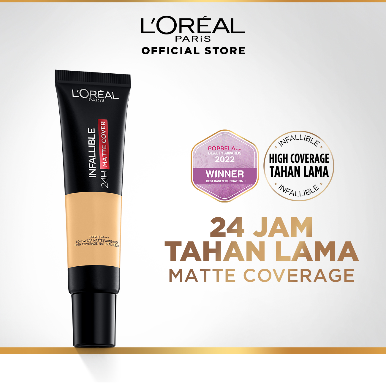 Promo L'Oreal Paris Infallible 24H Matte Cover Foundation (Hasil ...